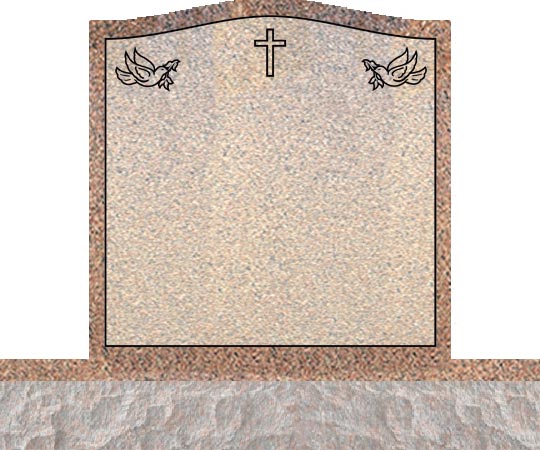 Individual Upright Headstones - Hummingbirds