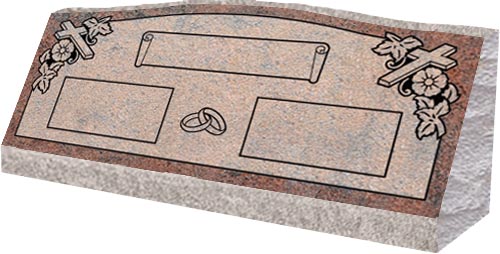 Companion Slant Markers - Slant Cross and Dogwood