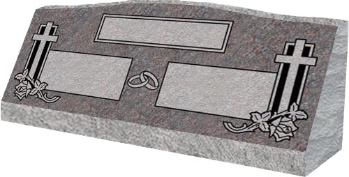 Companion Slant Markers - Cross and Rose